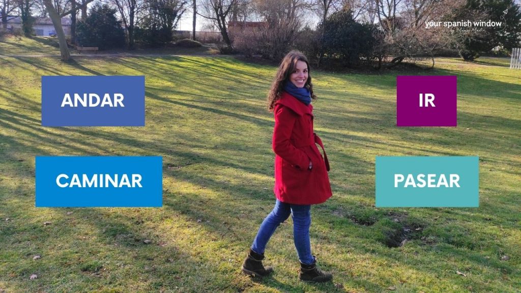 Was ist der Unterschied zwischen andar, caminar und pasear?