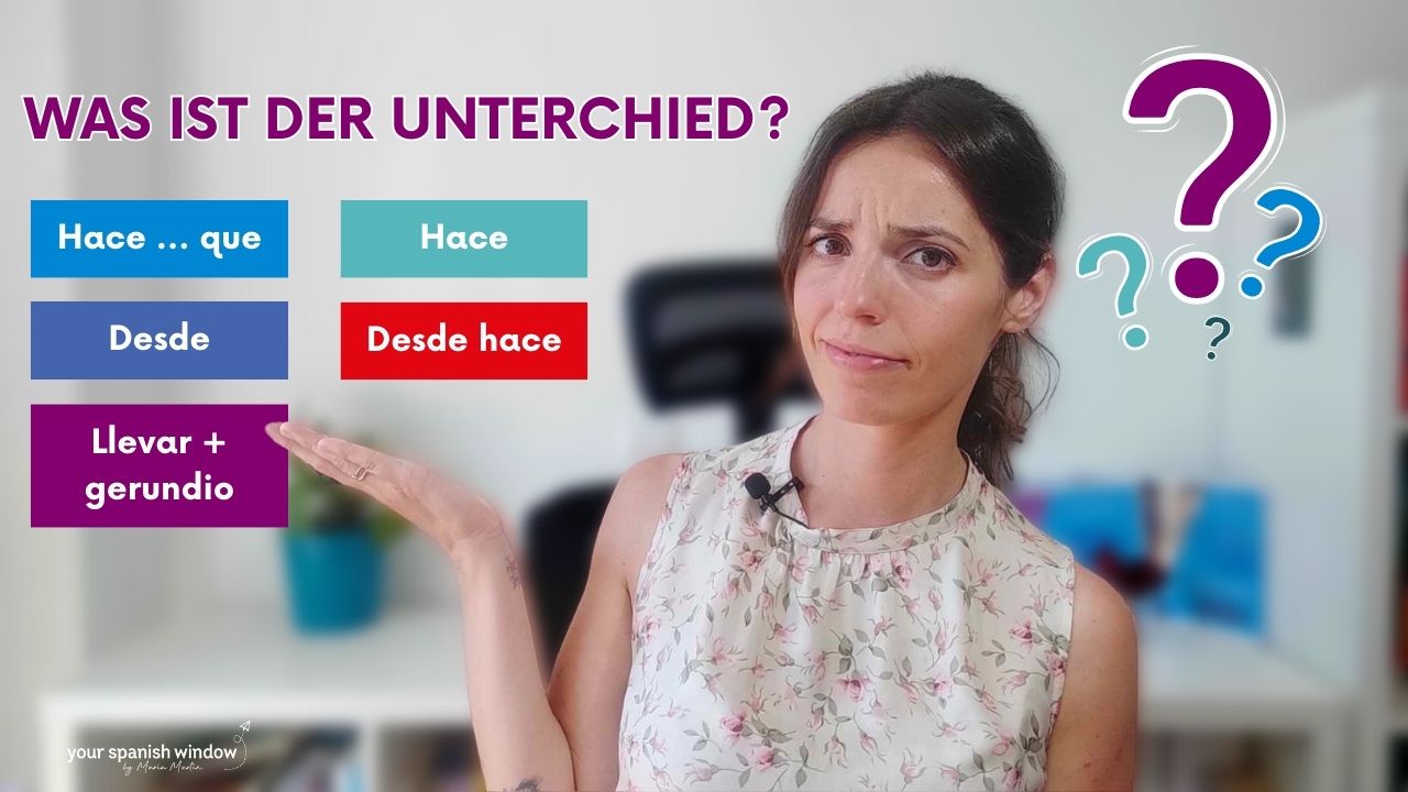 Was ist der Unterschied zwischen hace, desde hace, desde und hace que?